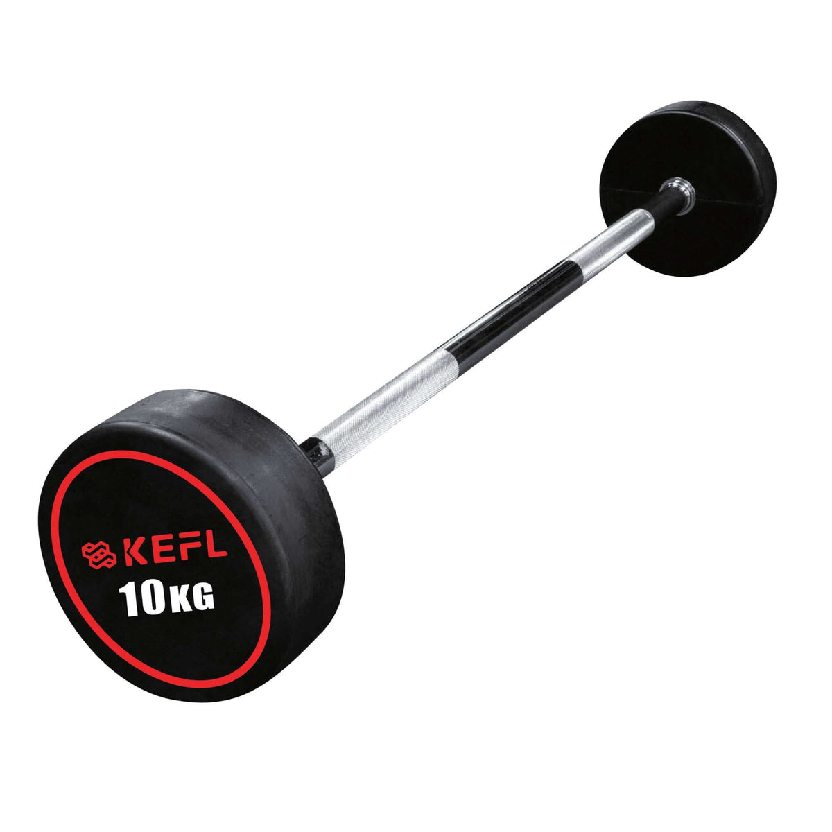 Rubber Barbell With Straight Bar | KEFL